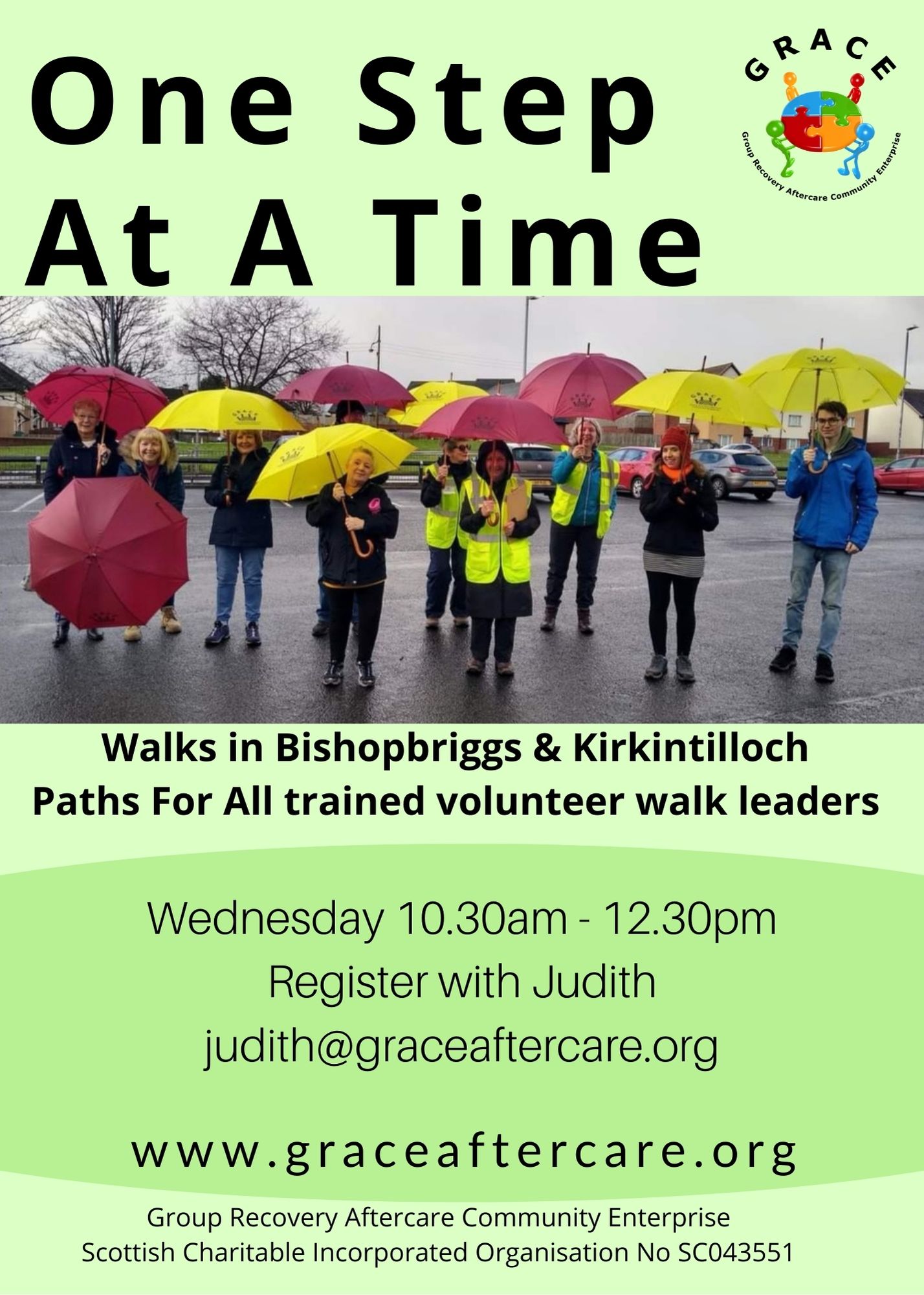 Walking One Step At A Time - Group Recovery Aftercare Community Enterprise